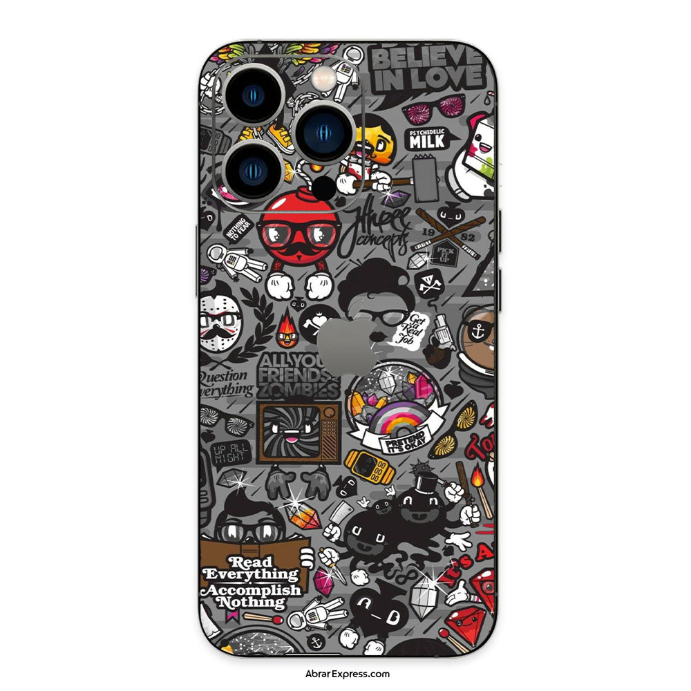 Cartoon Graffiti art phone skin – AbrarExpress