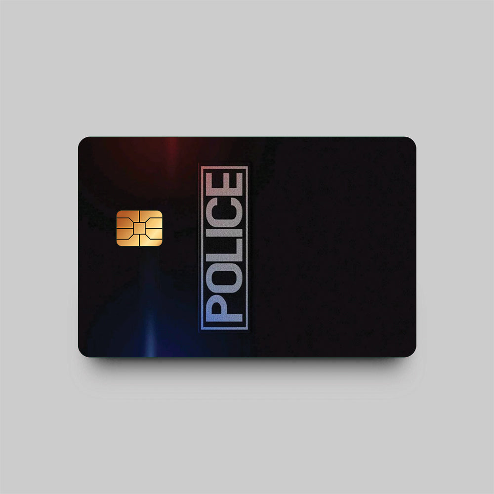 Police color Card Skin – AbrarExpress