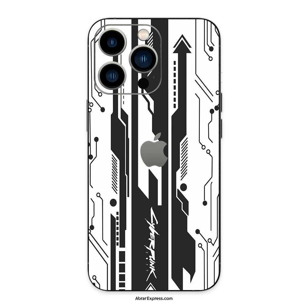 White Cyberpunk phone Skin – AbrarExpress